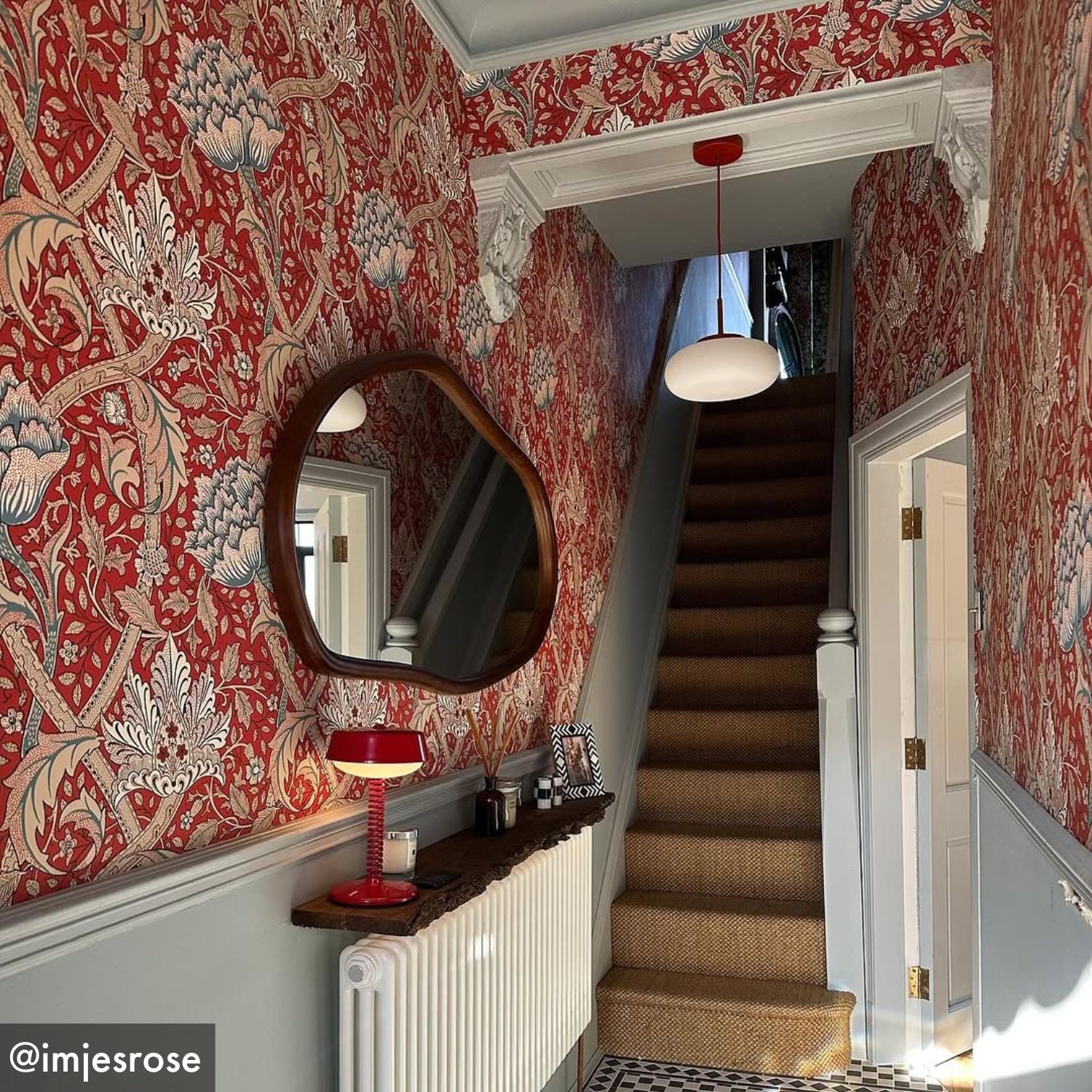 Windrush Red Wallpaper | Warner House