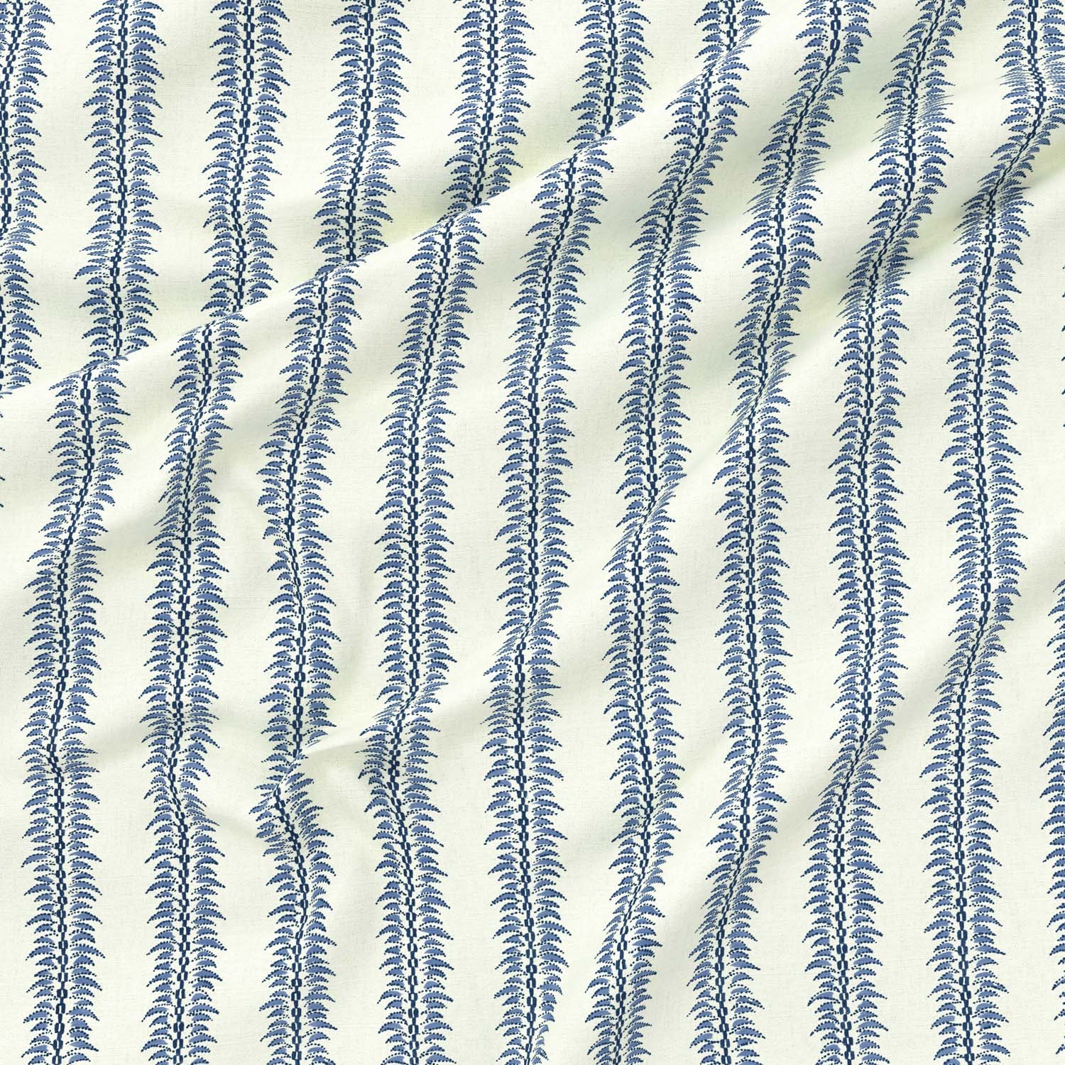 Zara Indigo Linen Mix Fabric | Warner House