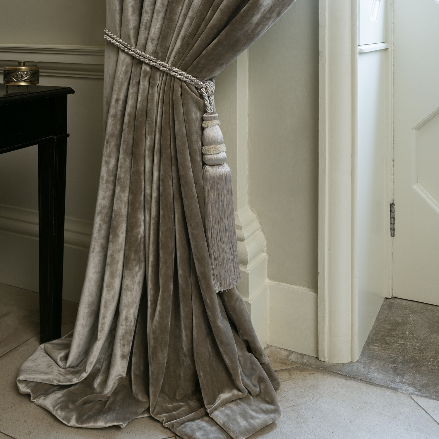 Ivory Luxury Curtain Tie Back | Warner House