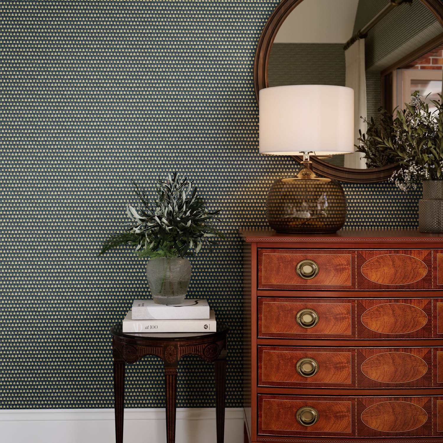 Lalita Indigo Wallpaper | Warner House