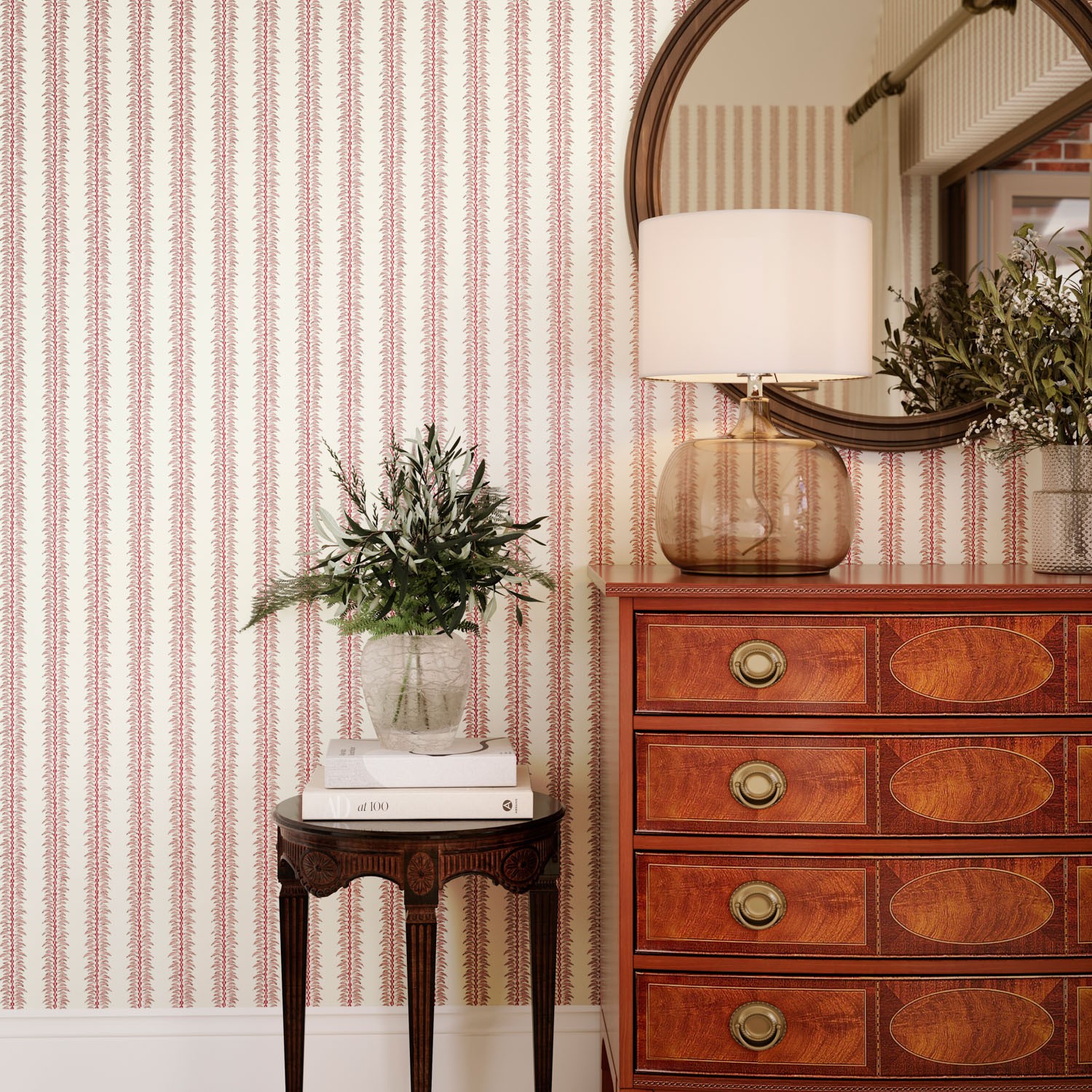 Zara Pink Wallpaper | Warner House