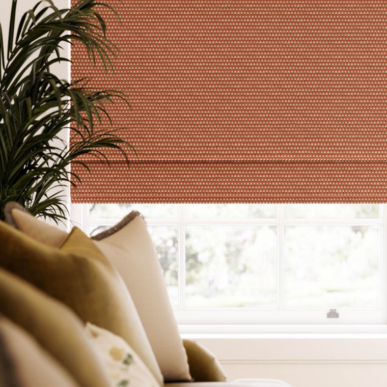 Lalita Spice Linen Mix Made to Measure Roman Blind | Warner House