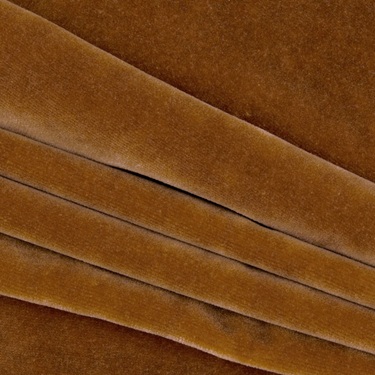 Lusso Ginger Velvet Fabric | Warner House