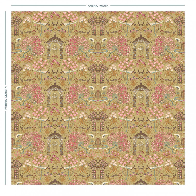 Pavone Antique Linen Mix Fabric | Warner House