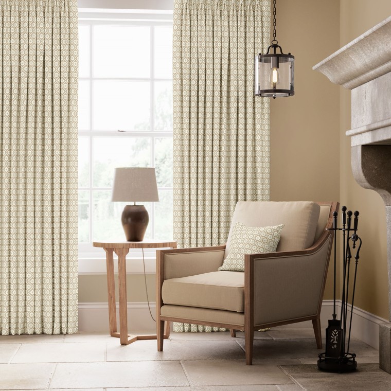 Samira Natural Linen Mix Fabric | Warner House