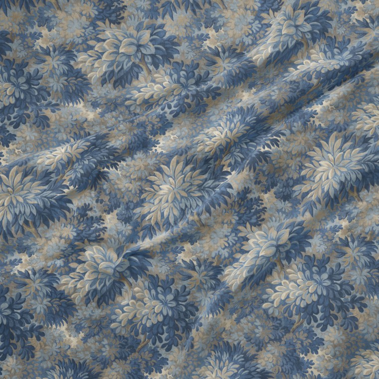 Wildwood Indigo Velvet Fabric | Warner House