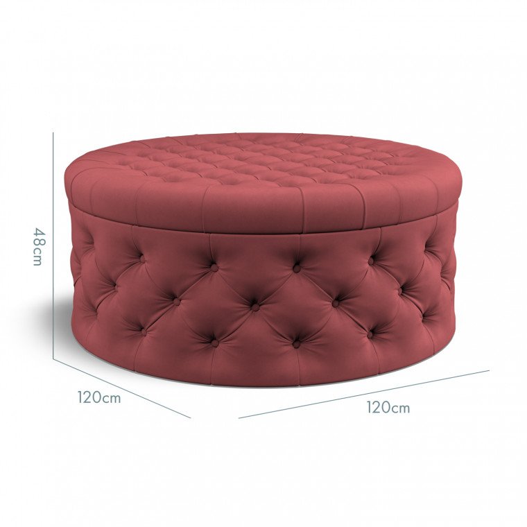 Greenwich Ottoman Downham Antique Rose