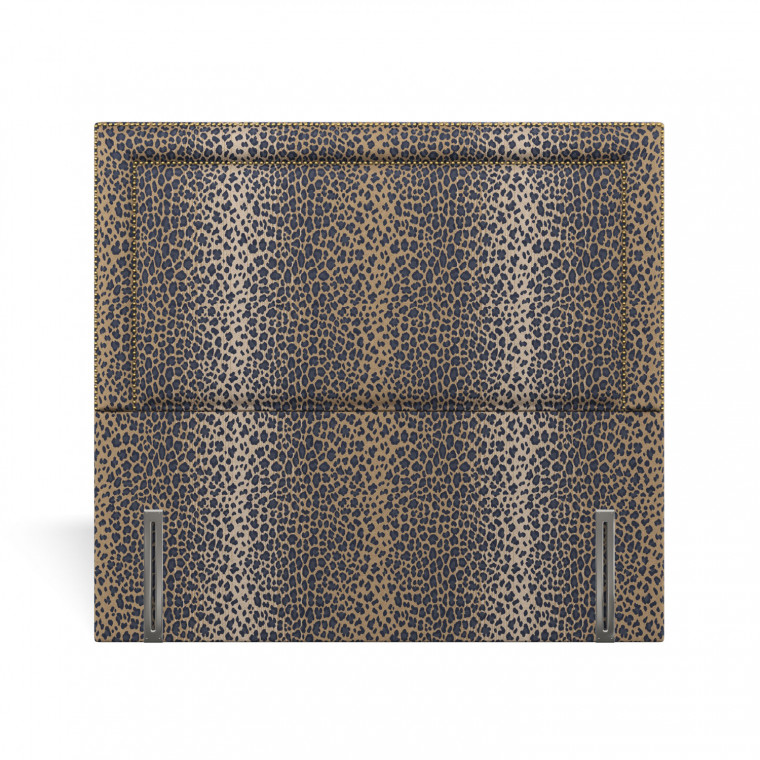 Portobello Headboard Leopard Indigo