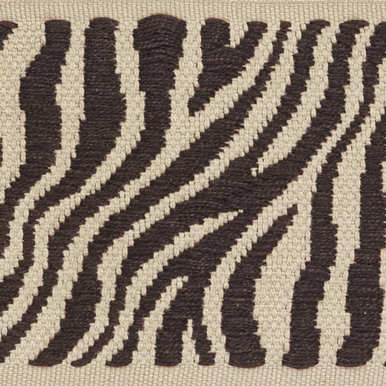 Espresso Zebra Tape Trimming | Warner House