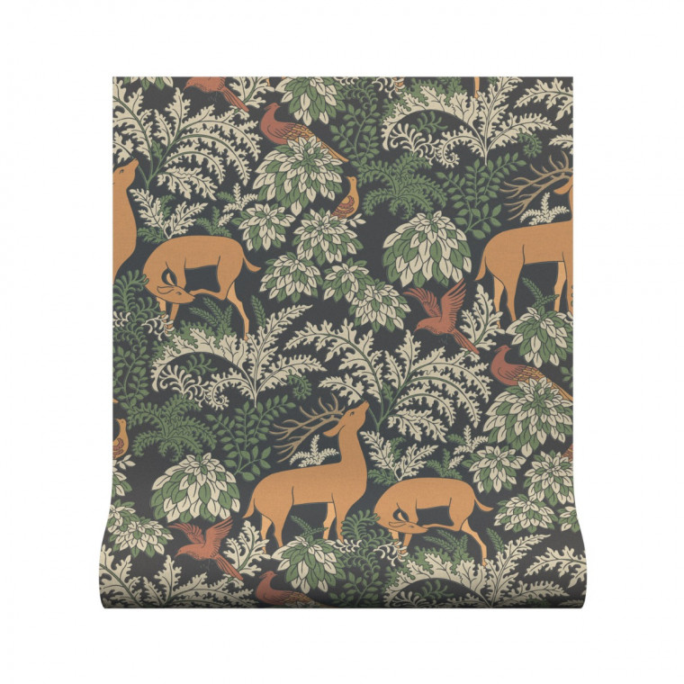 Balmoral Charcoal Wallpaper | Warner House