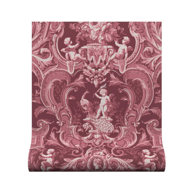 Baroque Red Wallpaper | Warner House
