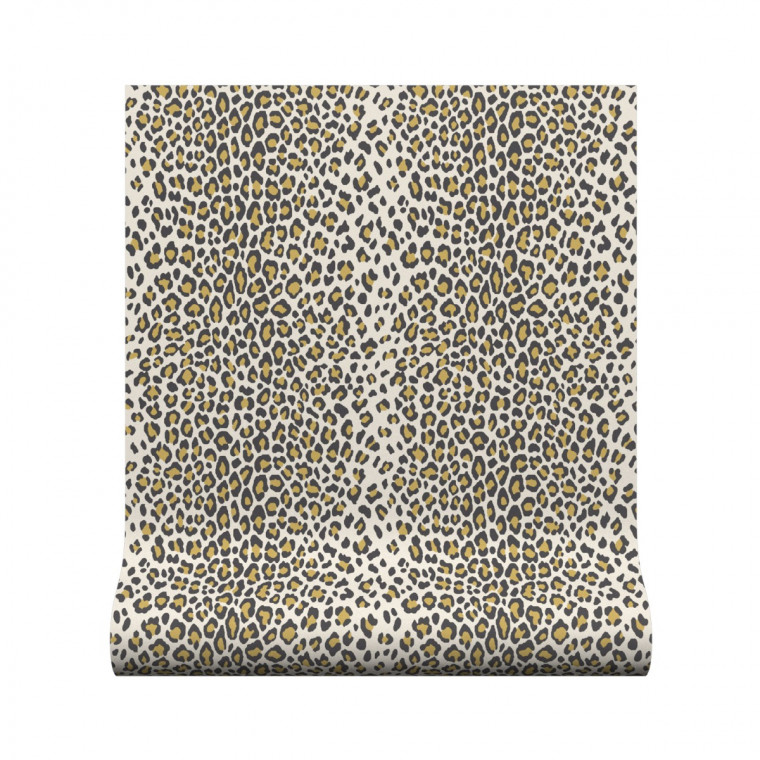 Leopard Gold Wallpaper | Warner House