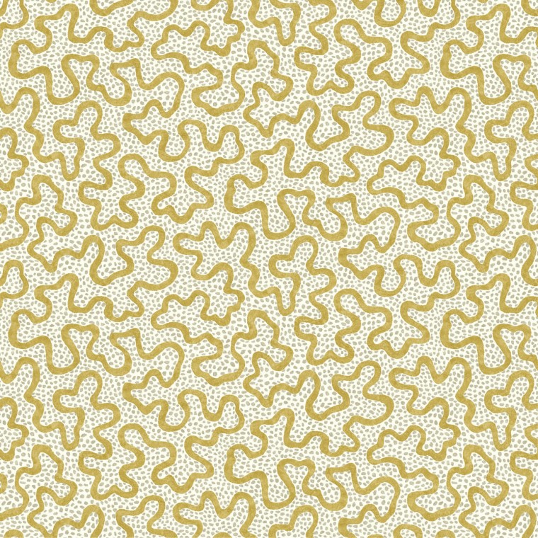 Meander Honey Wallpaper | Warner House