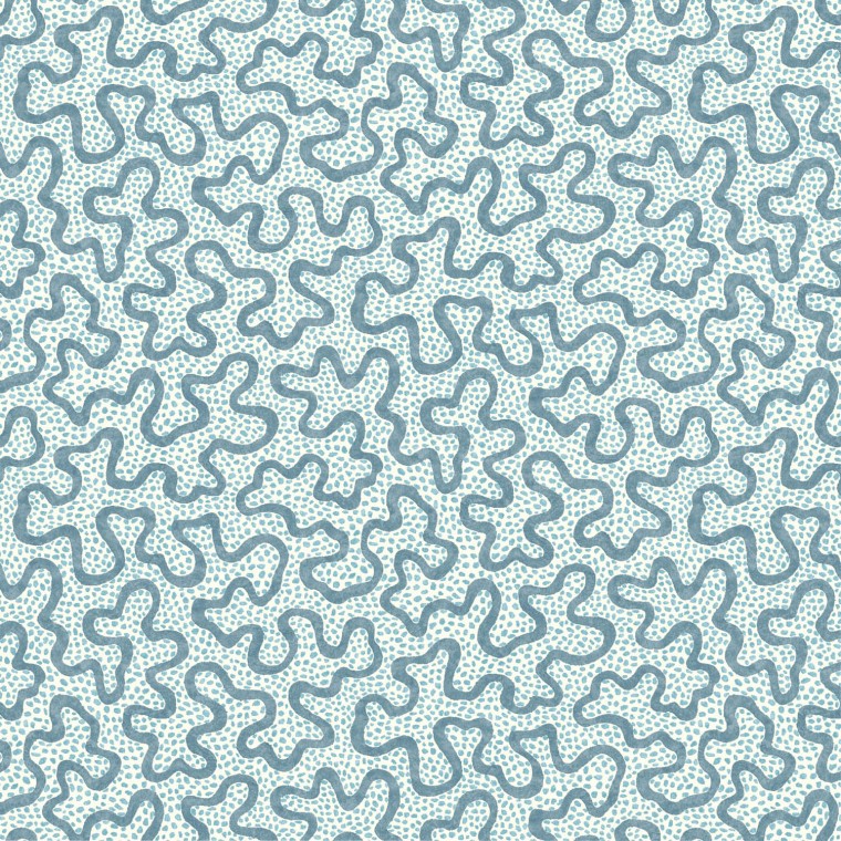 Meander Ocean Wallpaper | Warner House