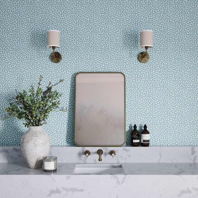Meander Ocean Wallpaper | Warner House