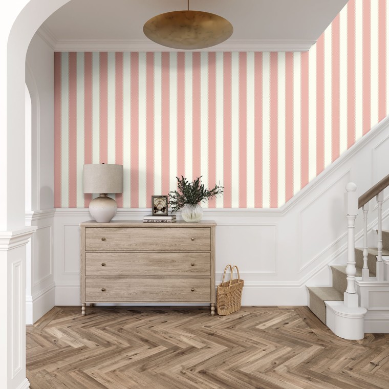 Ornella Blush Wallpaper | Warner House