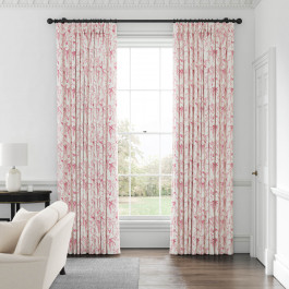 Housemartins Raspberry Linen Mix Made to Measure Curtains | Warner House