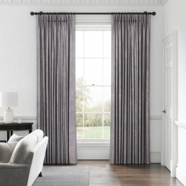 Lusso Ash Velvet Made to Measure Curtains | Warner House