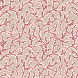 Emeline Raspberry Linen Mix Fabric | Warner House