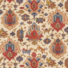 Isfahan Antique Velvet Fabric | Warner House