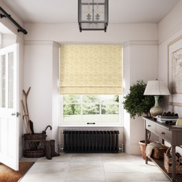Parisa Gold Linen Mix Made to Measure Roman Blind | Warner House
