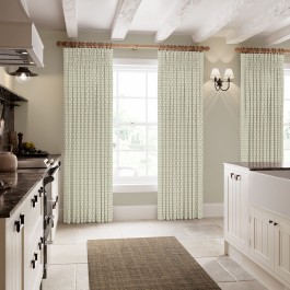 Samira Sage Linen Mix Made to Measure Curtains | Warner House