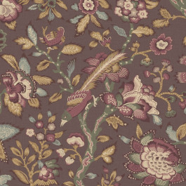 Tabley Mulberry Linen Mix Fabric | Warner House
