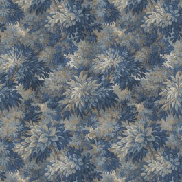 Wildwood Indigo Velvet Fabric | Warner House