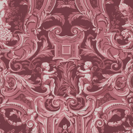 Baroque Red Wallpaper | Warner House